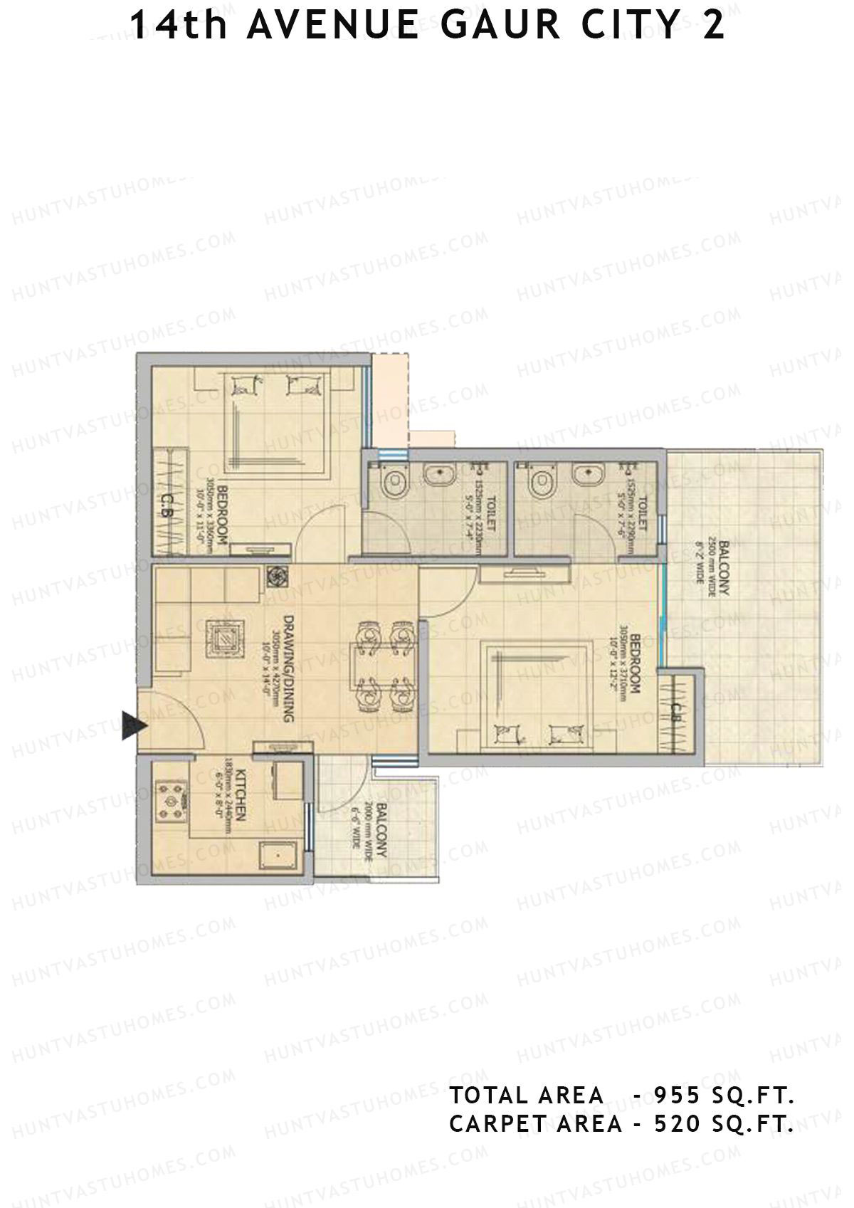 Gaur City 2 14Th Avenue Vastu flats, apartments, homes and units ...