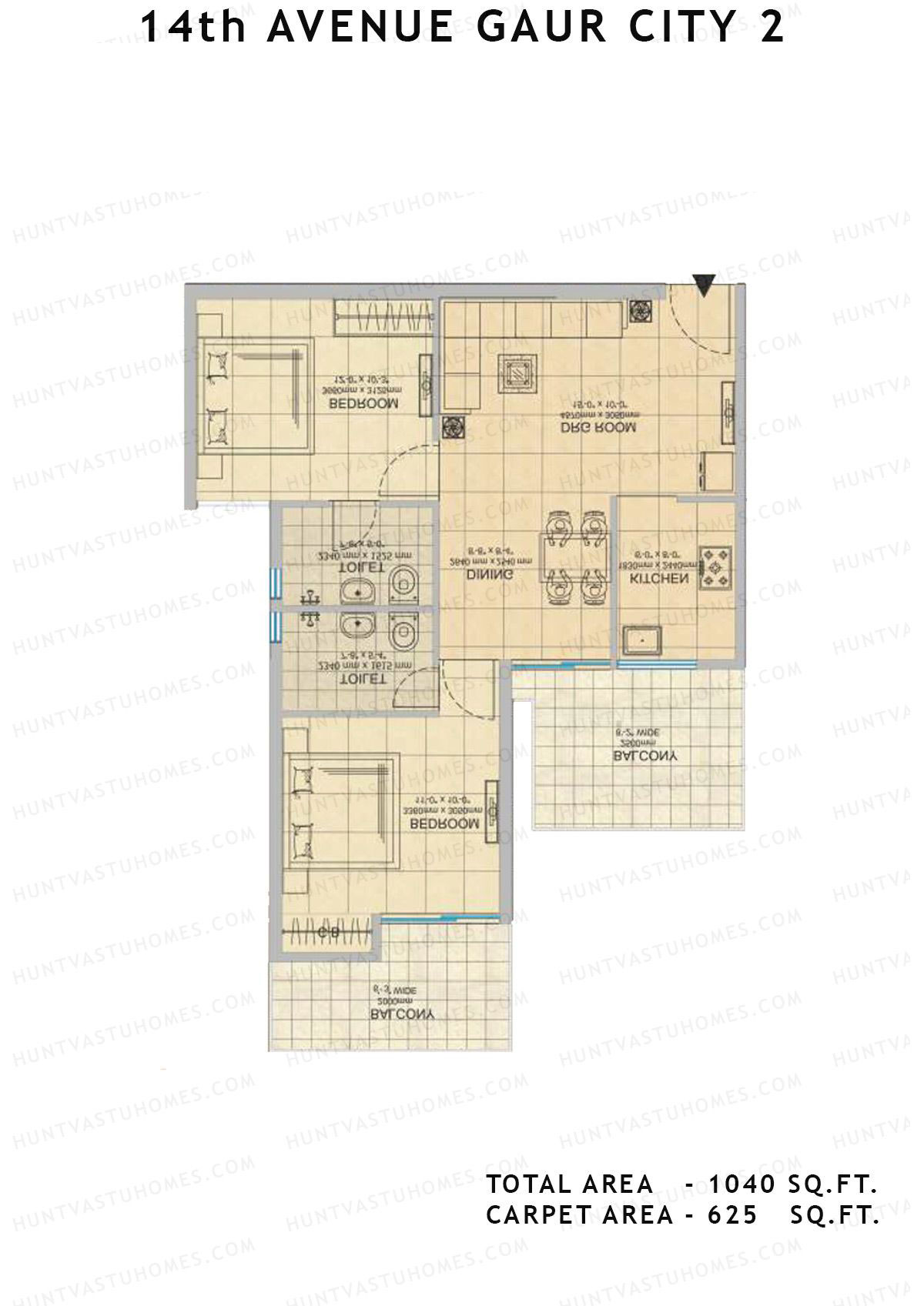 Gaur City 2 14Th Avenue Vastu flats, apartments, homes and units ...