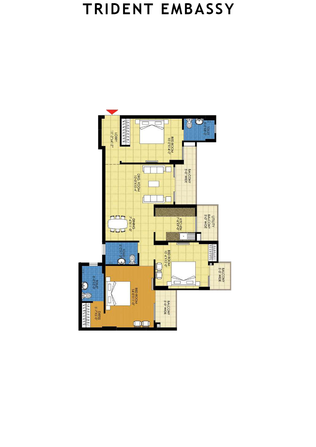Trident Embassy Vastu flats, apartments, homes and units | HuntVastuHomes.com