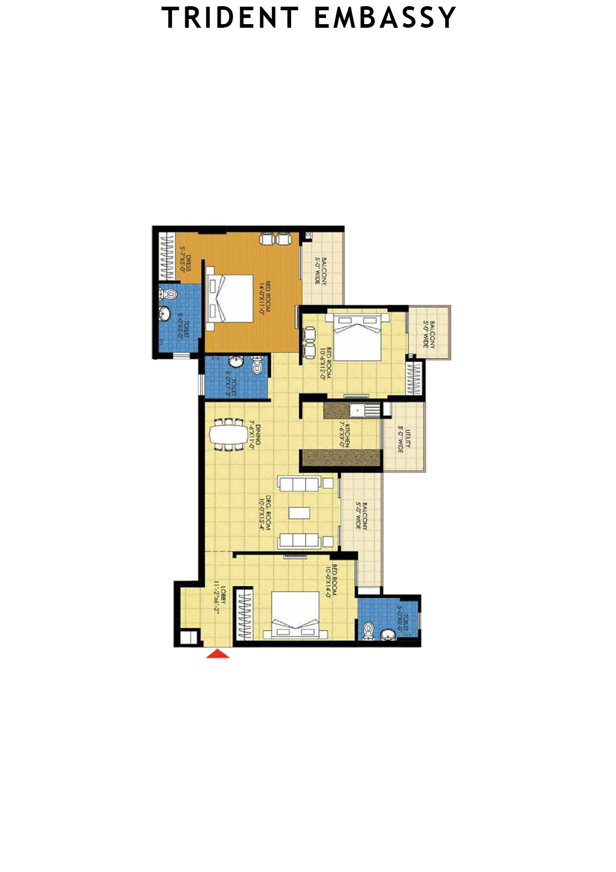 Trident Embassy Vastu flats, apartments, homes and units | HuntVastuHomes.com