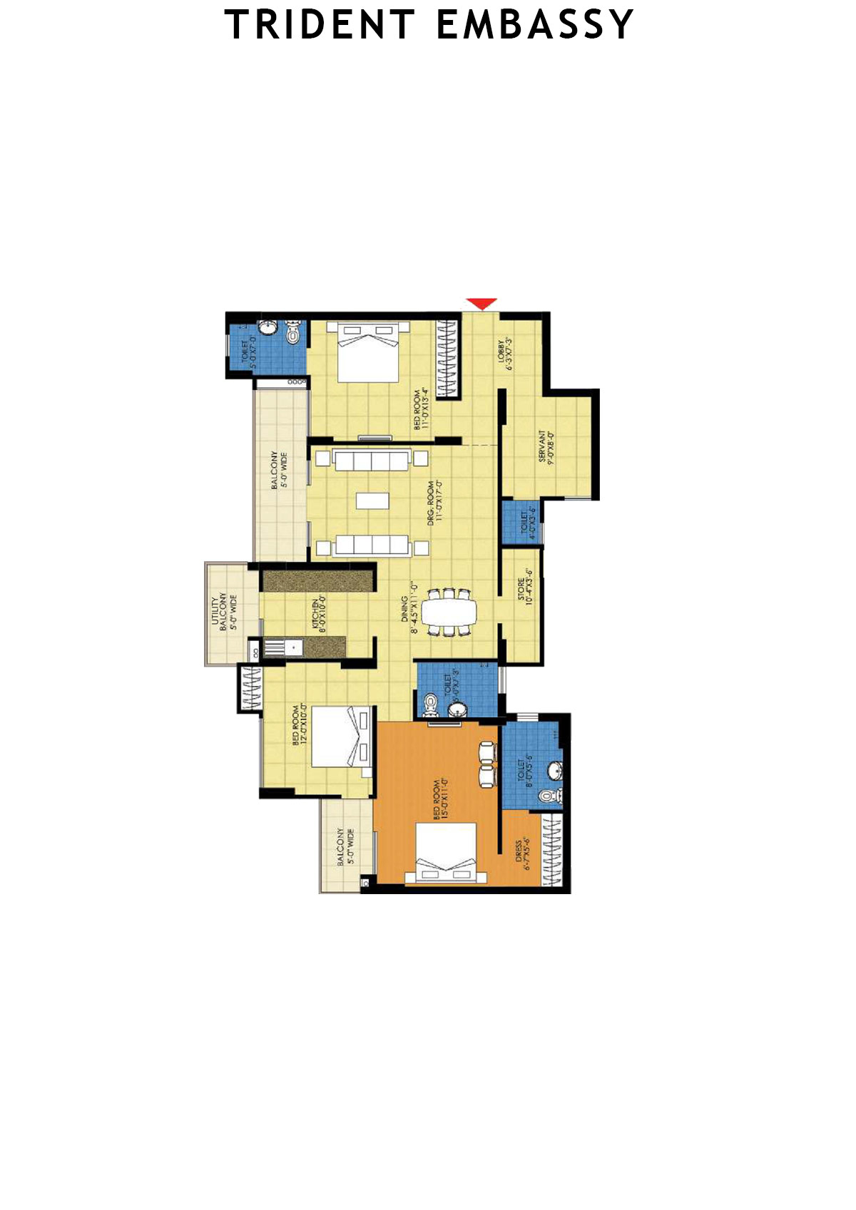 Trident Embassy Vastu flats, apartments, homes and units | HuntVastuHomes.com